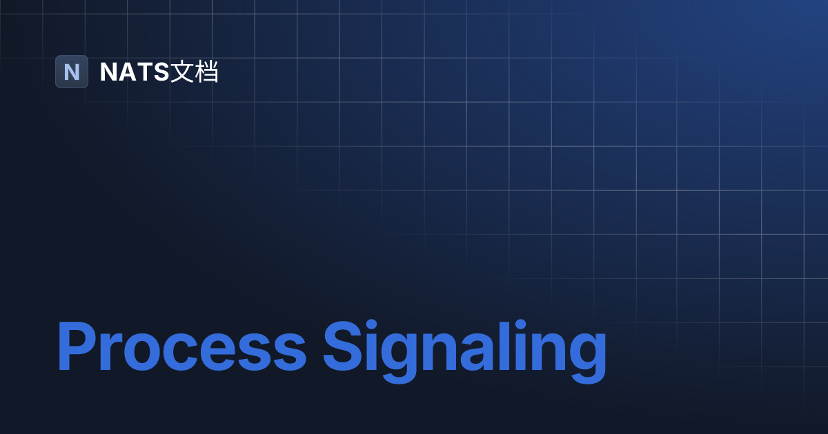 Process Signaling | NATS文档